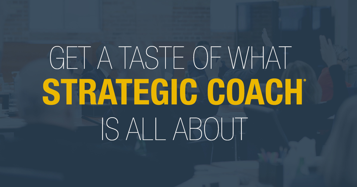 Strategic Coach | Strategic Coach Taster Workshop Replay